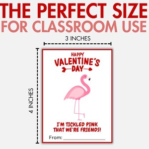 Printable Flamingo Valentines | Pink Flamingo Valentine Cards for Girls ...