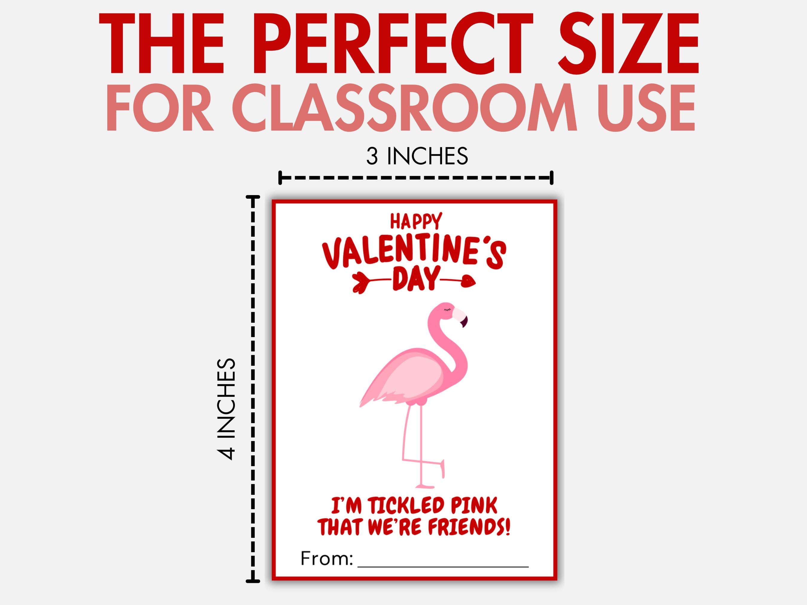 Printable Flamingo Valentines | Pink Flamingo Valentine Cards for Girls ...
