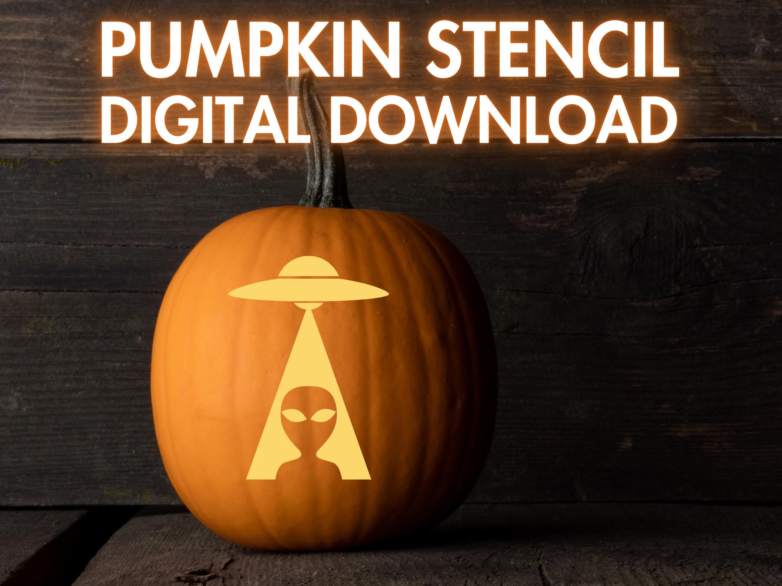 Solar System Pumpkin Stencil