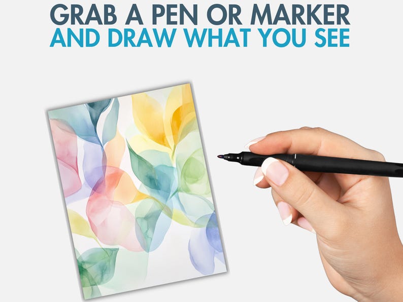 50 Reverse Coloring Pages for Adults & Kids, Relaxing Nature-inspired ...