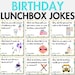 30+ Birthday Lunchbox Jokes for Kids, Birthday Countdown Lunchbox Cards ...