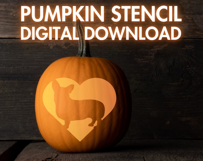Corgi Butt Printable Pumpkin Carving Pattern Dog Series - Etsy Canada