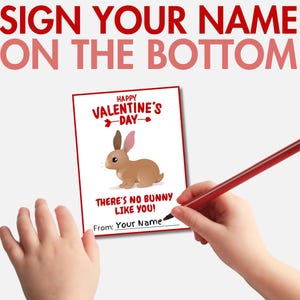 Printable Bunny Valentines | Bunny Valentine Cards | Rabbit Valentines ...