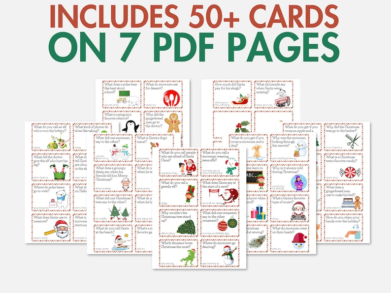 50+ Christmas Lunchbox Jokes for Kids, Printable Holiday Lunchbox Cards ...