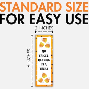 Set of 4 Halloween Bookmark Printables, Cute & Spooky Bookmarks for ...