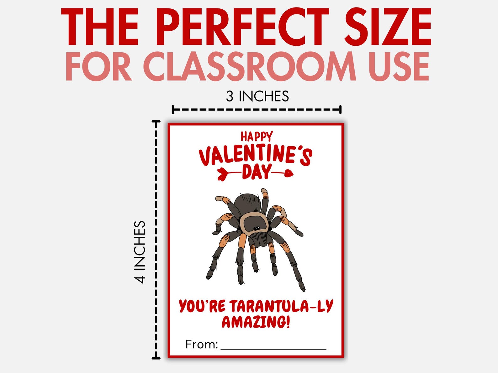 Printable Tarantula Valentines | Pet Tarantula Valentine Cards for Boys ...