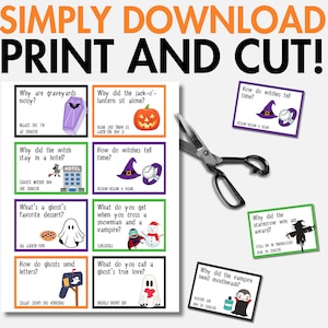 30+ Halloween Lunchbox Jokes for Kids, Printable Lunchbox Cards ...