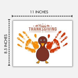 Thanksgiving Turkey Handprint Art Template, Fall Handprint Craft ...