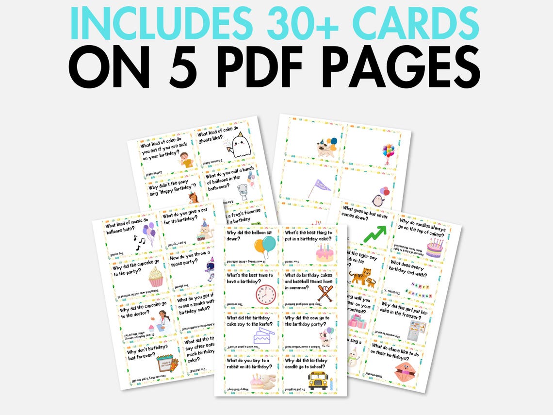 30+ Birthday Lunchbox Jokes for Kids, Birthday Countdown Lunchbox Cards ...