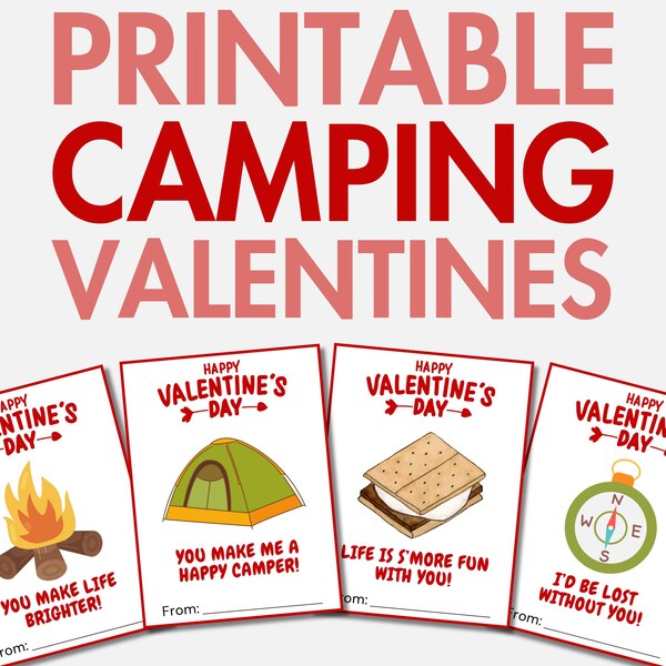 Camping Valentine - Etsy