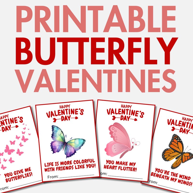 Butterfly Valentine - Etsy