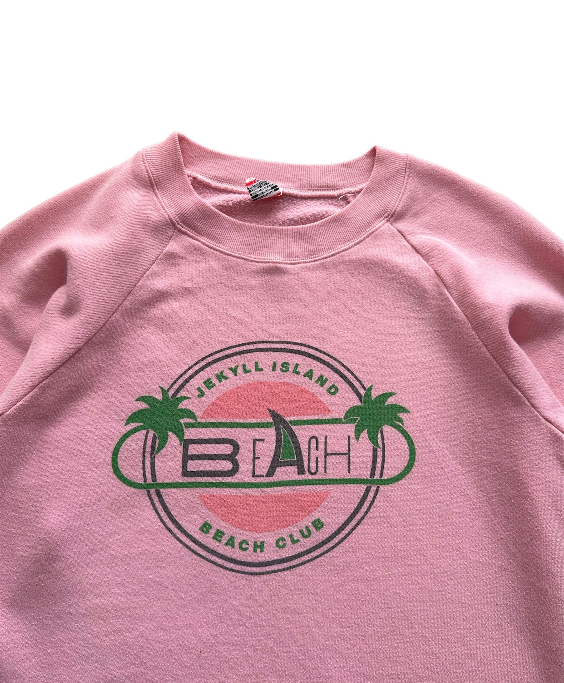 Vintage 90s Jekyll Island Beach Club Spellout Crewneck Sweatshirt L ...