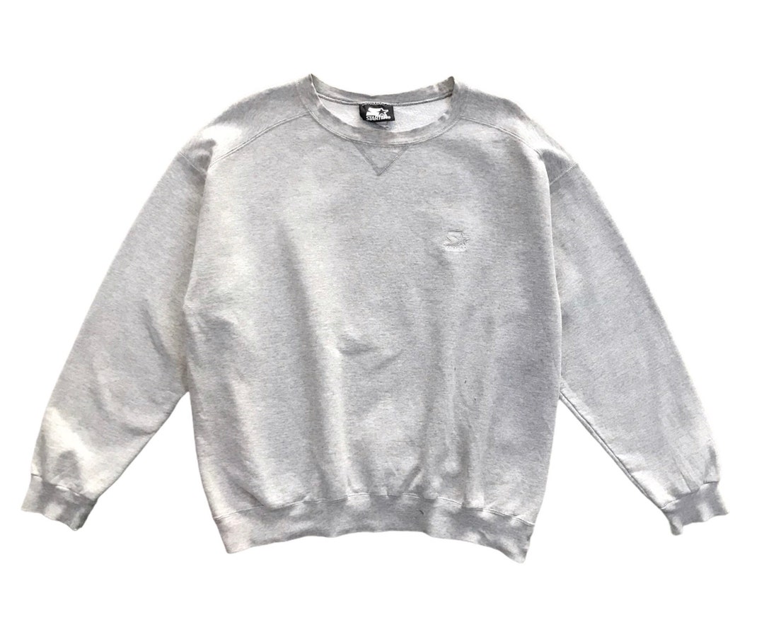 Vintage Starter Embroidery Basic Logo DISTRESSED Crewneck Sweatshirt M ...