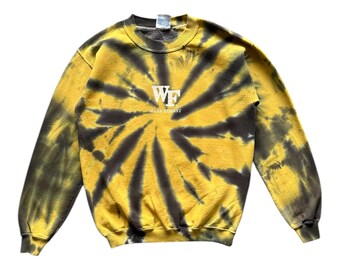 Vintage 90s Wake Forest University Sweatshirt Wake Forest Crewneck Wake Forest Sweater Pullover ...
