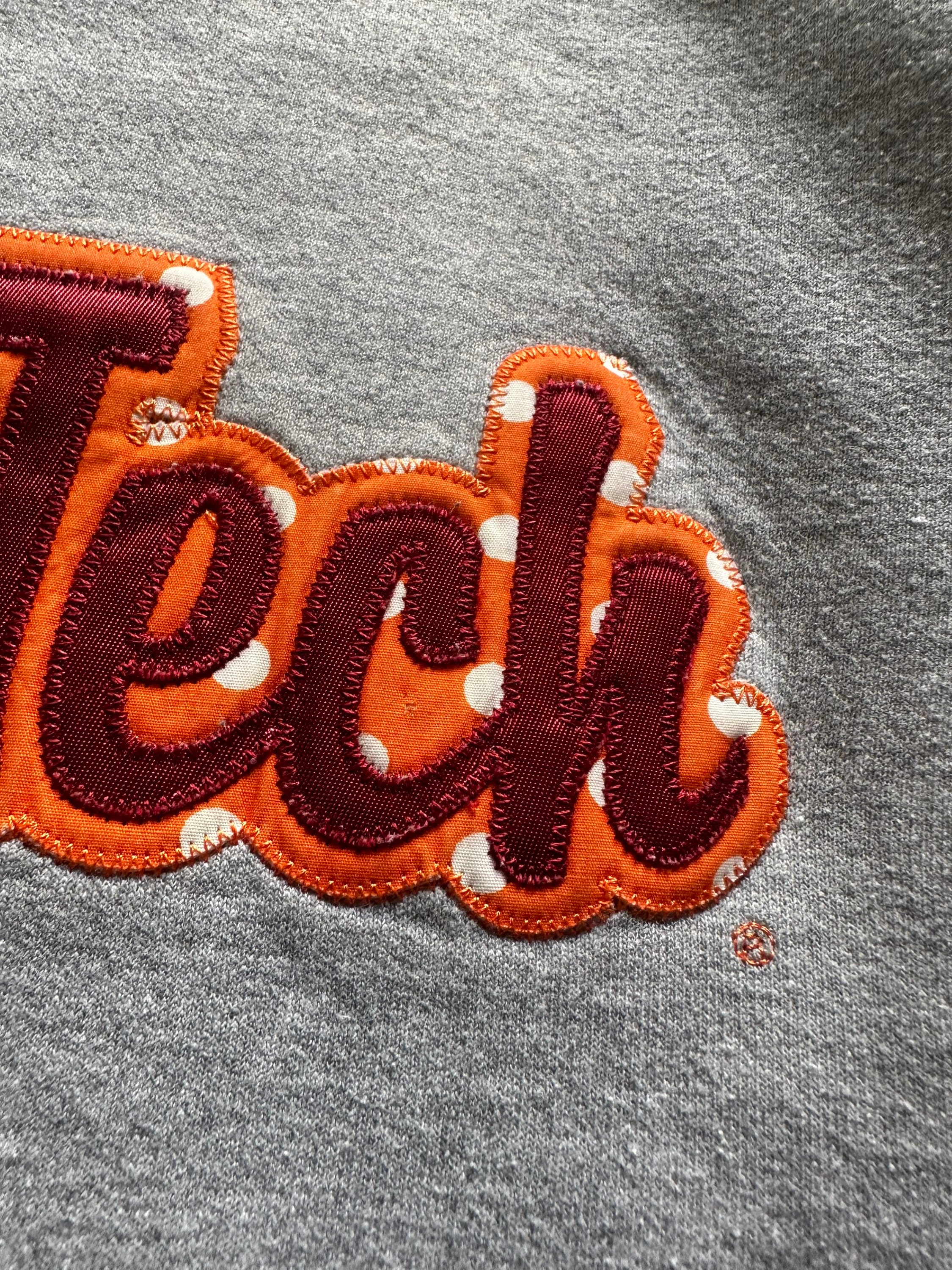 Vintage Y2k Virginia Tech University Embroidery Patches Spellout Gildan ...