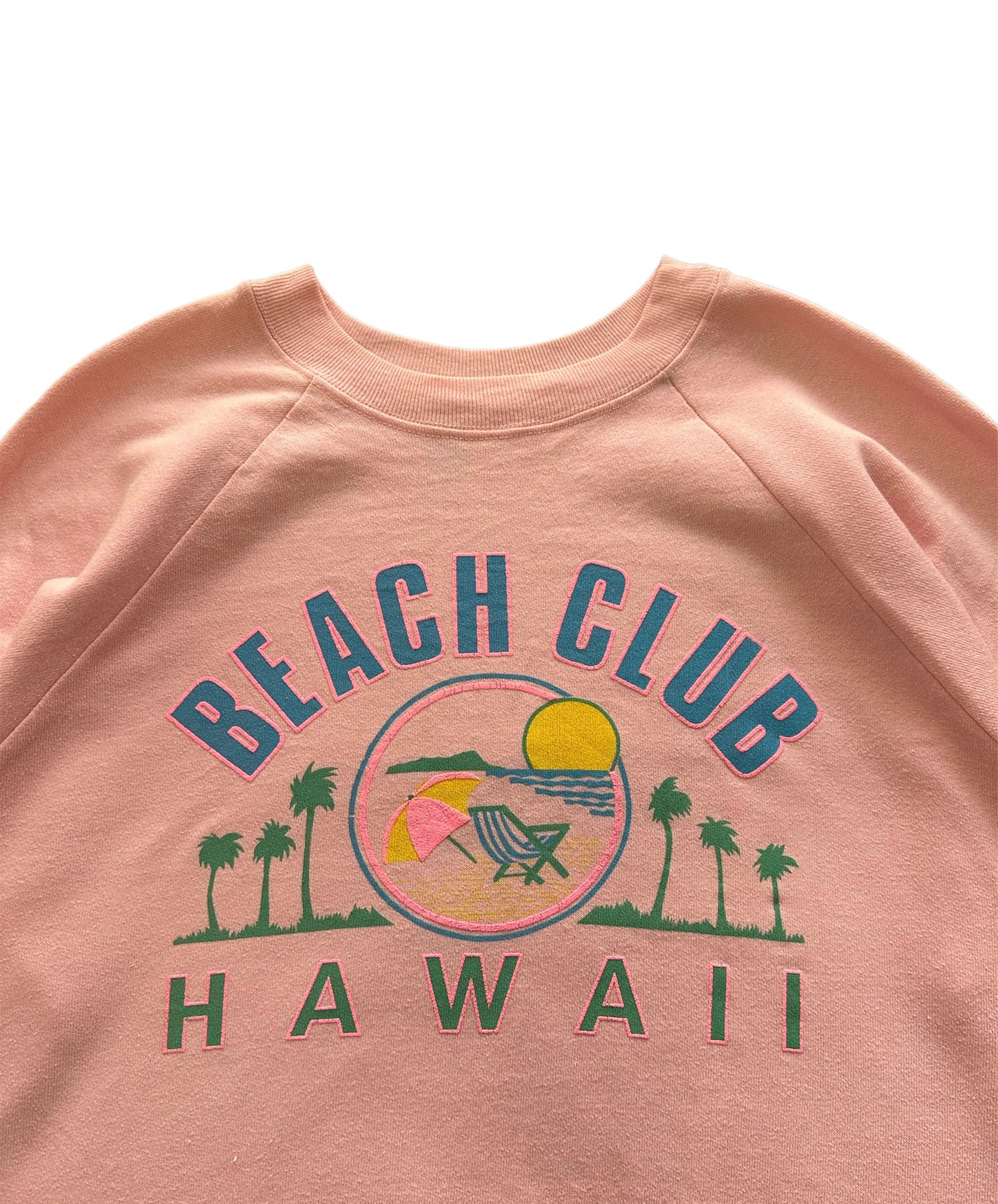 Vintage 80s/90s Hawaiian Beach Club Art Crewneck Hawaiian - Etsy