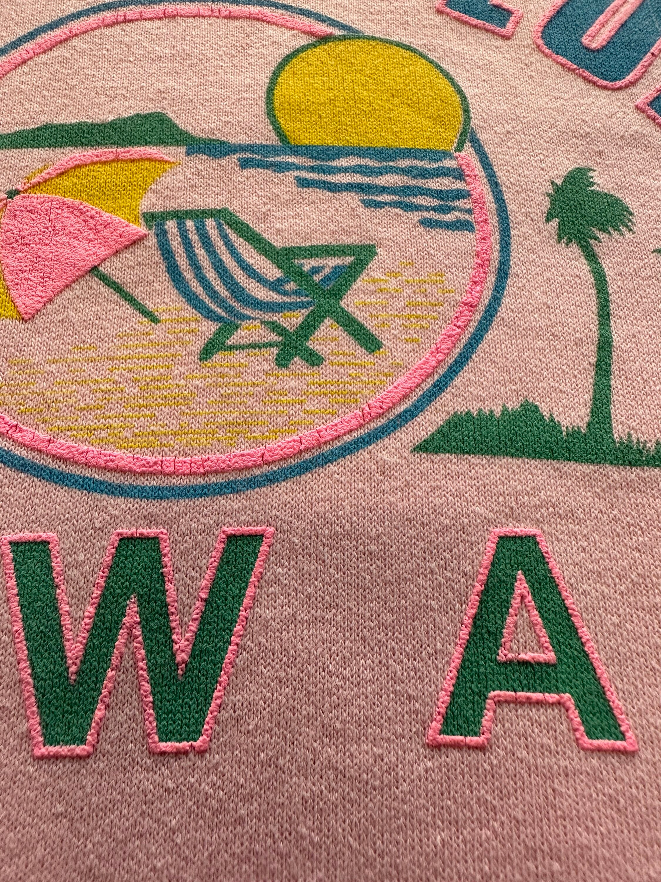 Vintage 80s/90s Hawaiian Beach Club Art Crewneck Hawaiian - Etsy