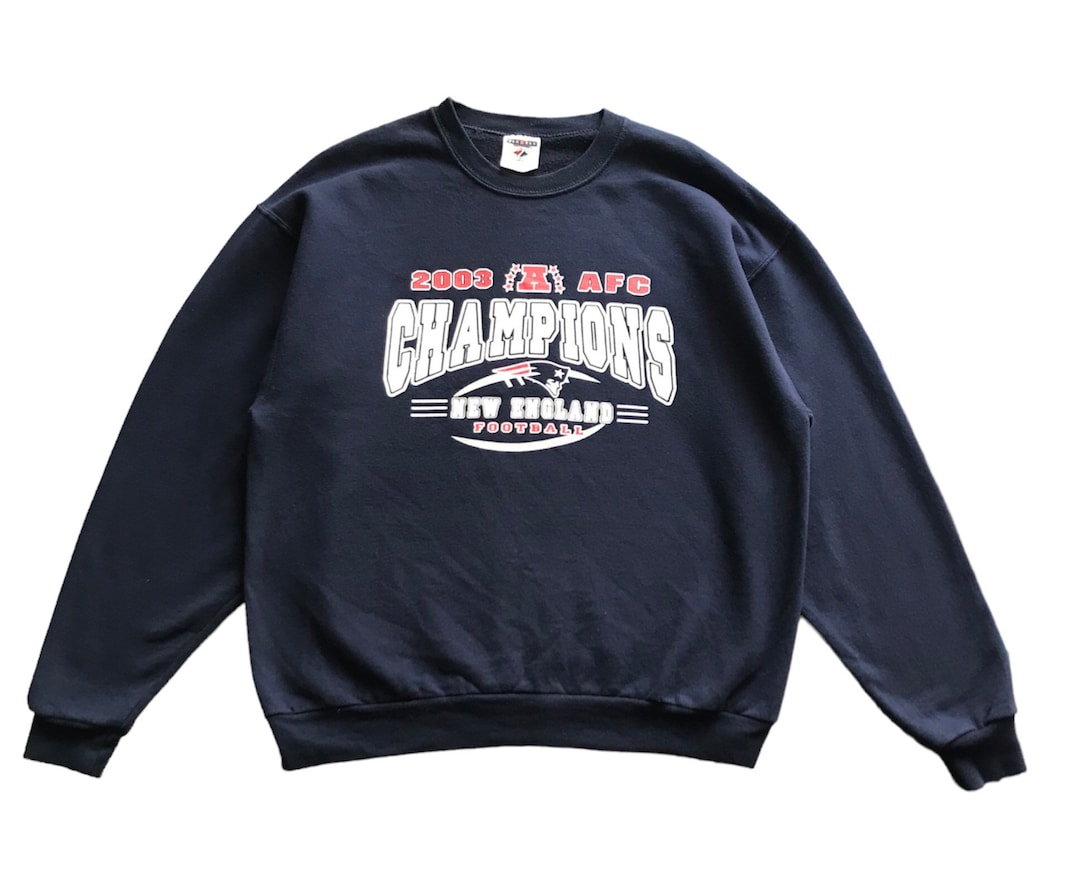 Vintage Y2K Sportswear AFC New England Patriots Spellout Jerzees Tag ...