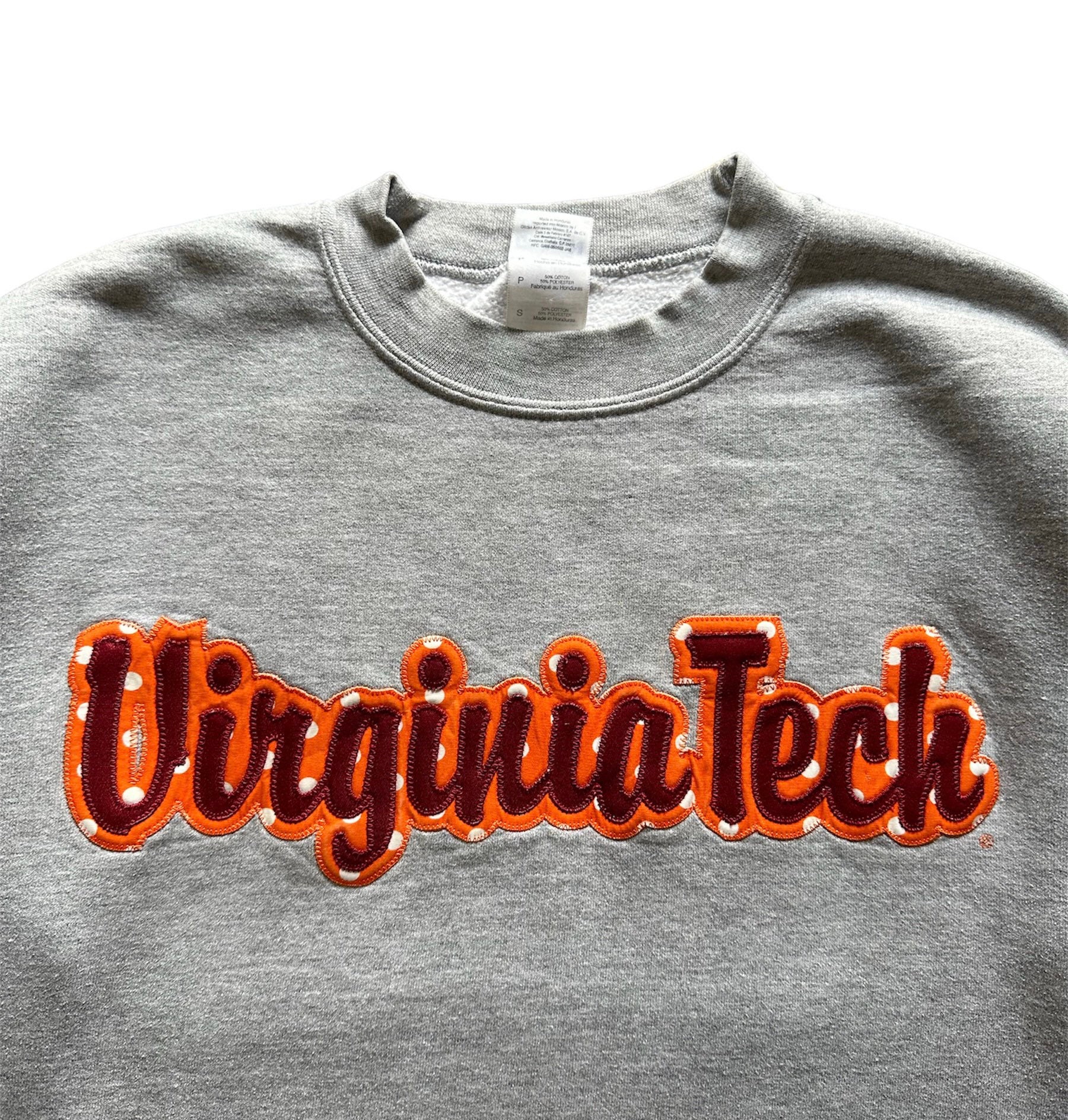 Vintage Y2k Virginia Tech University Embroidery Patches Spellout Gildan ...