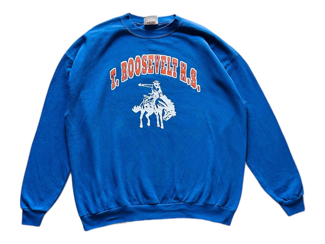 Vintage Lee 90s T.roosevelt H.S Art Print Lee Tag Crewneck Sweatshirt ...