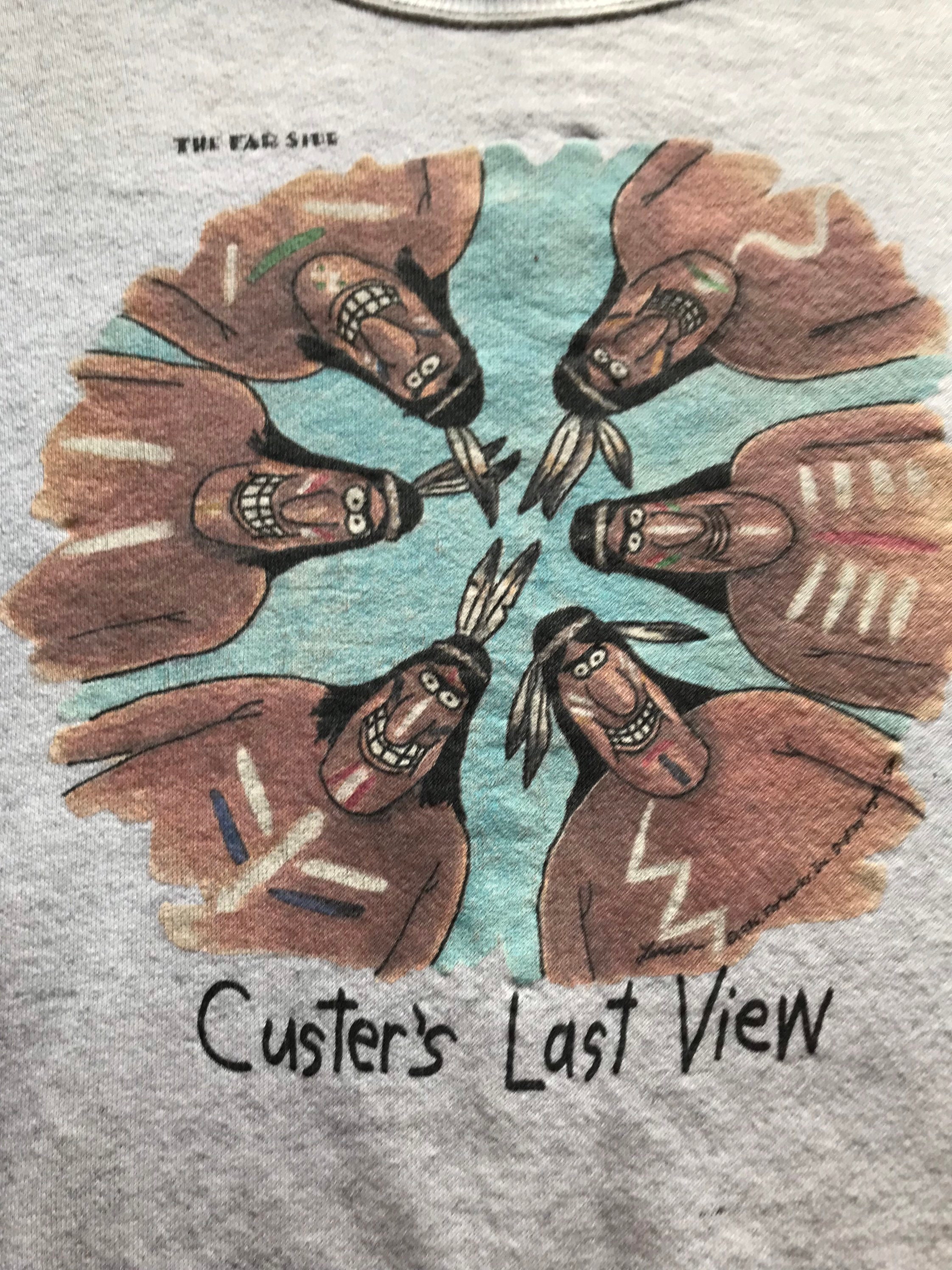 Vintage 80s the Far Side Custer's Last View Humor Comic - Etsy