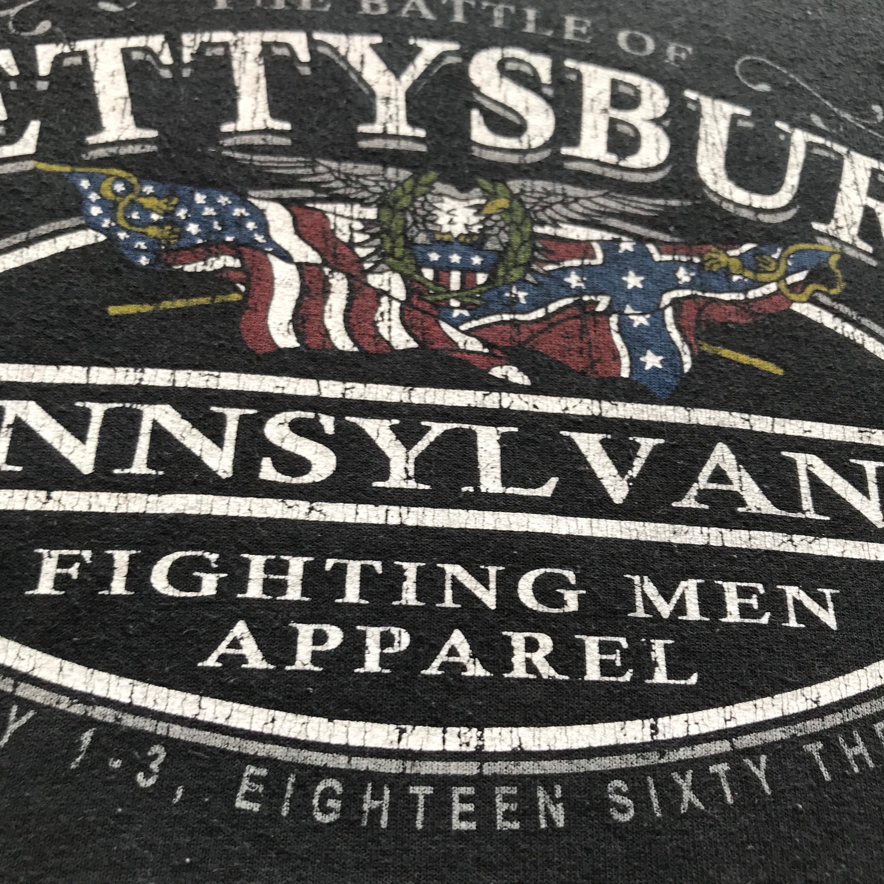Vintage the Battle of Gettysburg Pennsylvania Fighting Men Apparel ...