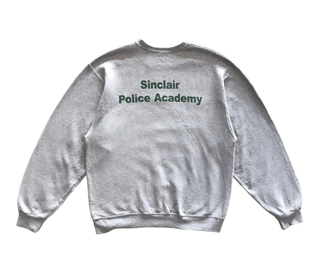 Vintage 90er Jahre Sinclair Police Academy College Spellout Crewneck ...