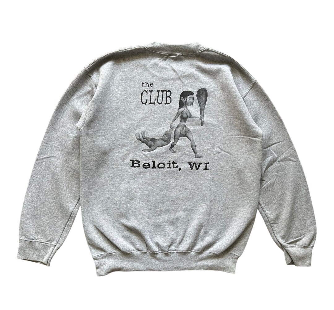 Vintage The Club Beloit Wisconsin Art Crewneck Sweatshirt M L Size Etsy