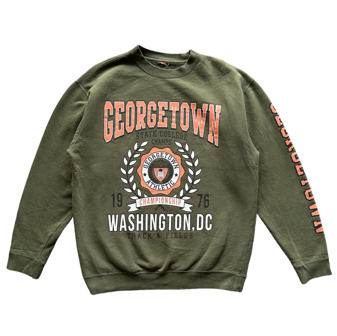 Vintage Georgetown State College Spellout Crewneck Sweatshirt L Size - Etsy