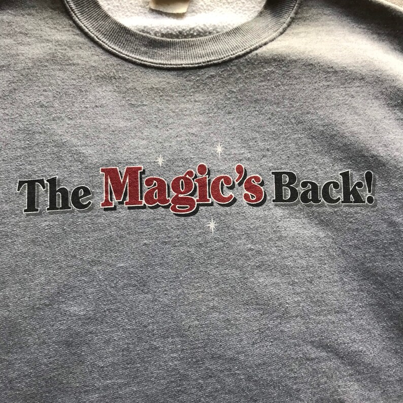 Vintage 90s Sportswear the Magic's Back by Smack Apparel Crewneck ...