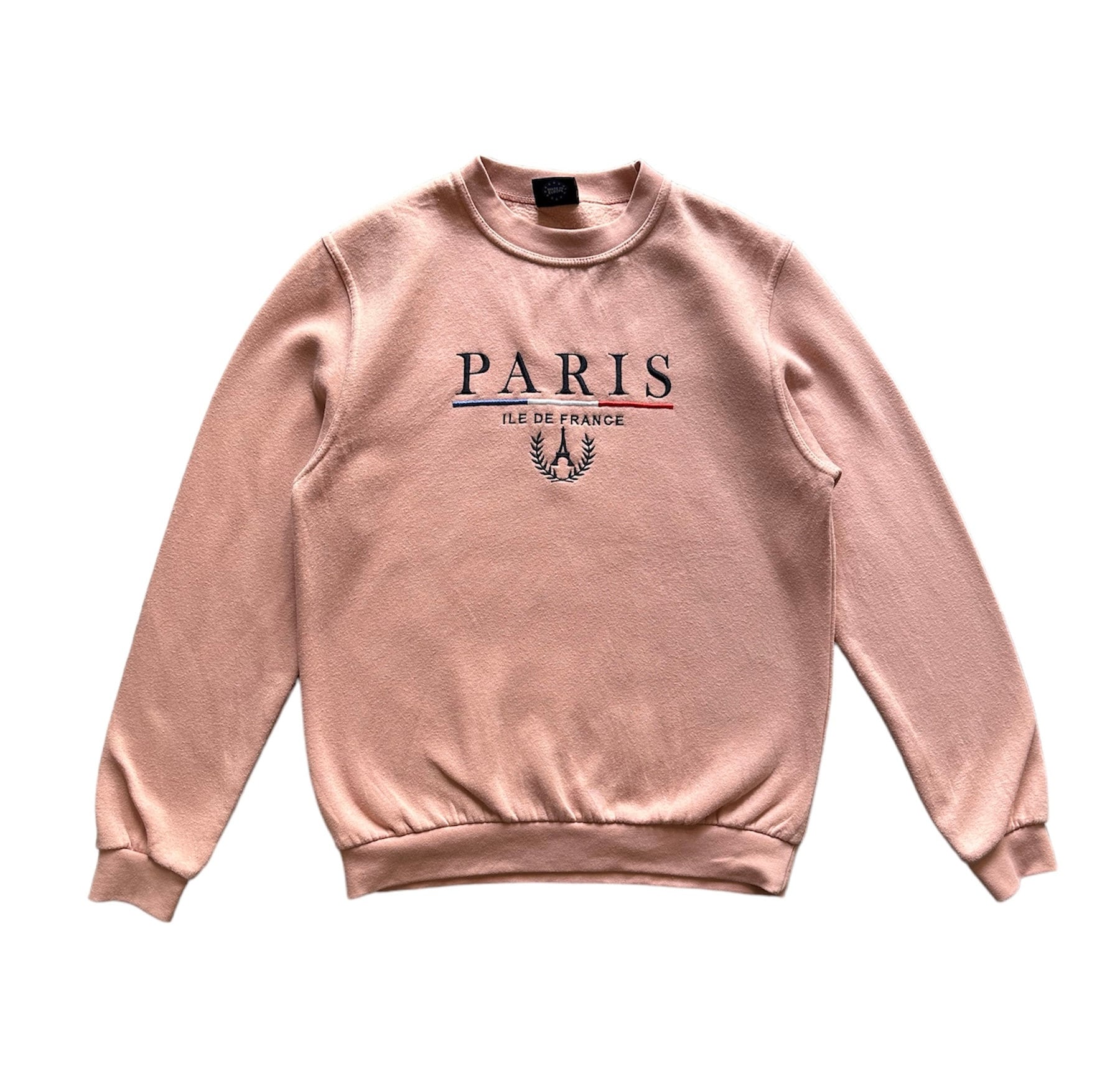 Vintage Paris Ile De France Embroidery Spellout Crewneck Sweatshirt L ...