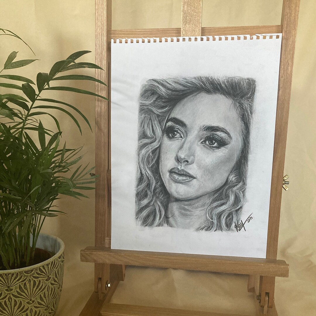 ORIGINAL Drawing // PEYTON LIST Cobra Kai // Painting Pastel Chalk ...