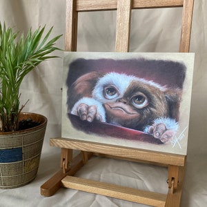 ARTPRINT // GIZMO Mogwai Gremlins Little Monsters // Drawing Chalk ...
