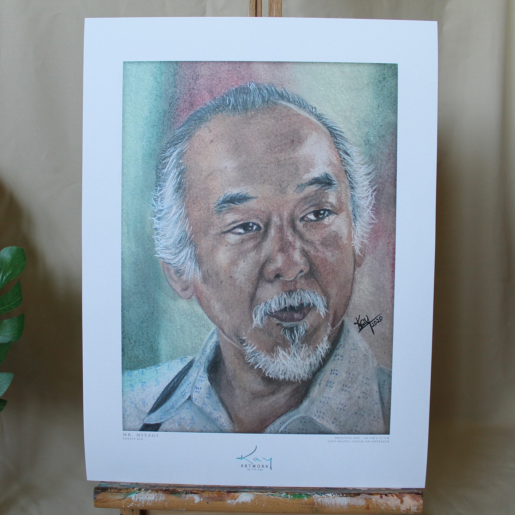 SALE - Artprint // MR. MIYAGI - the Karate Kid // Drawing Chalk Fanart ...