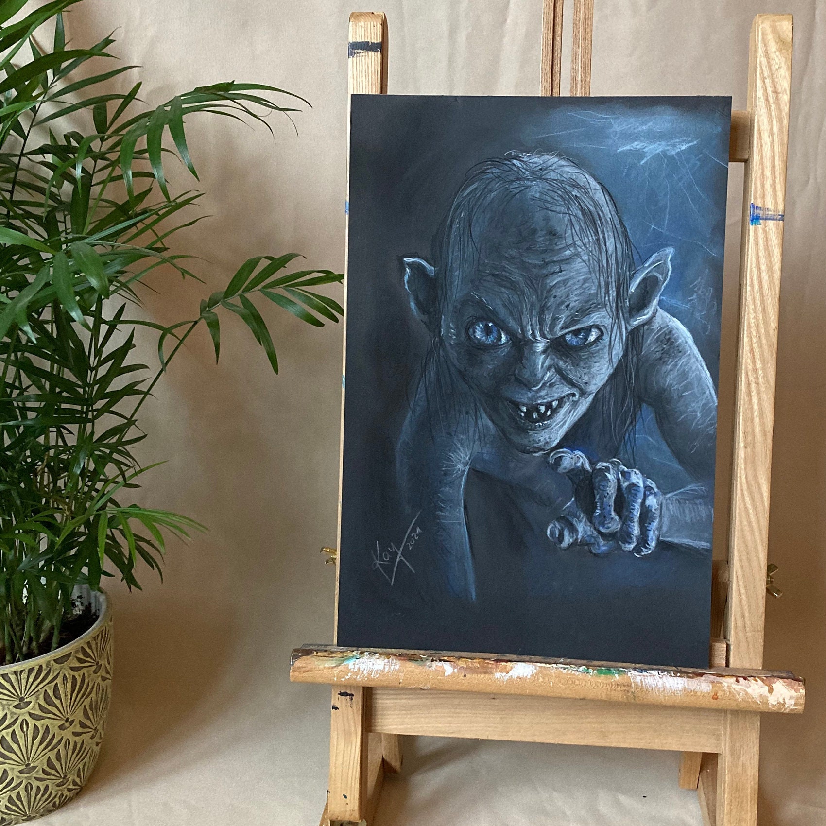 Gollum Color Drawing