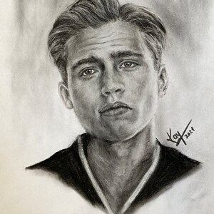 ORIGINAL Drawing // TANNER BUCHANAN Cobra Kai // Painting Pastel Chalk ...