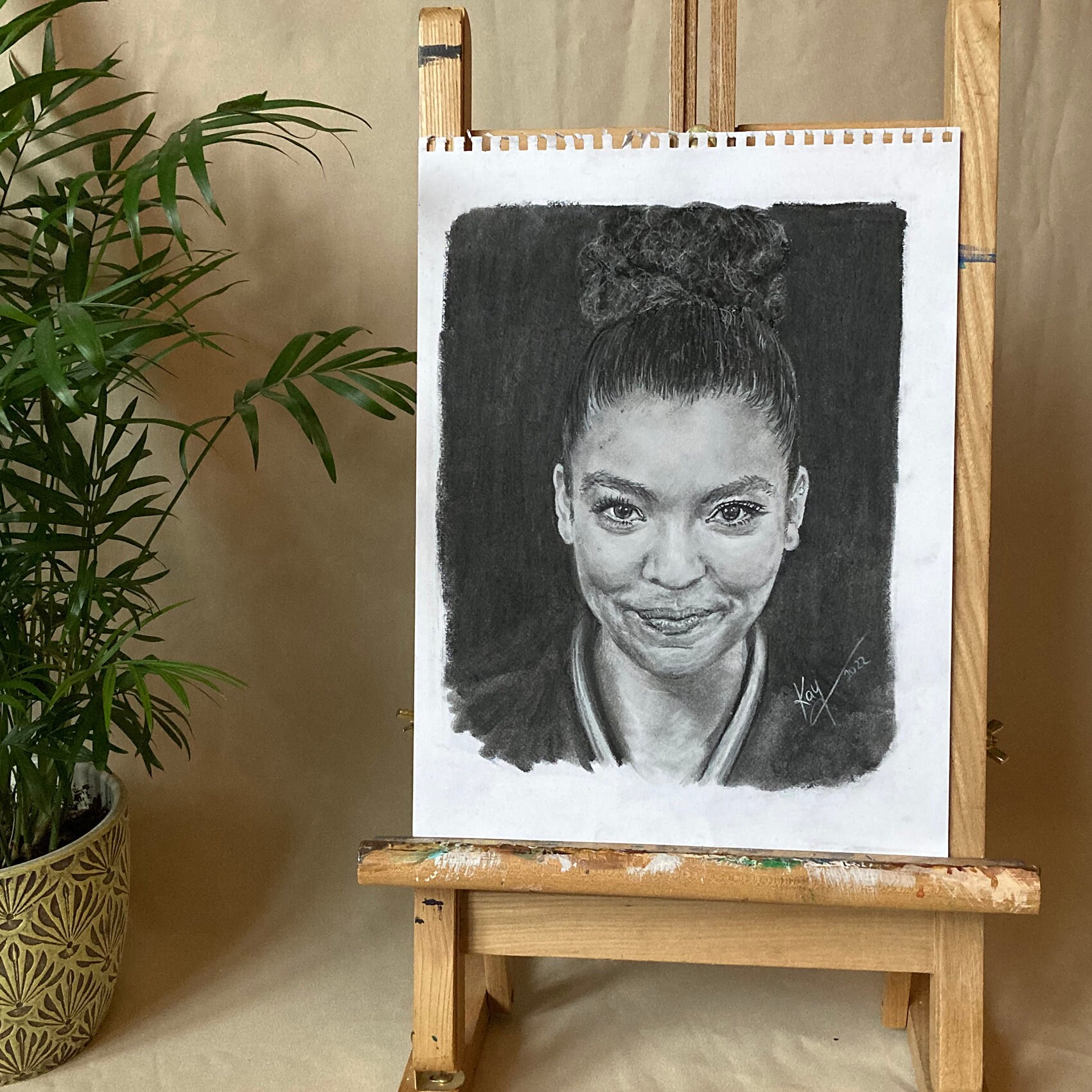 ORIGINAL Drawing // Selah Austria Cobra Kai // Painting - Etsy UK