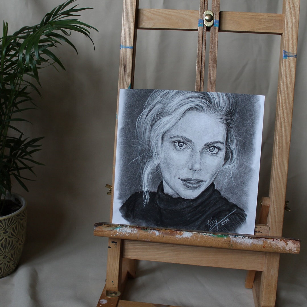 ORIGINAL Drawing // DIORA BAIRD Cobra Kai // Painting Pastel Chalk ...