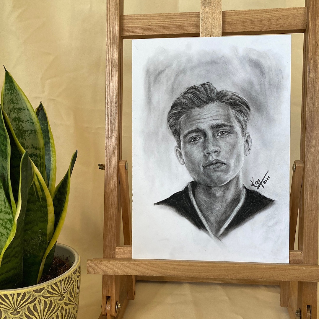 ORIGINAL Drawing // TANNER BUCHANAN Cobra Kai // Painting Pastel Chalk ...