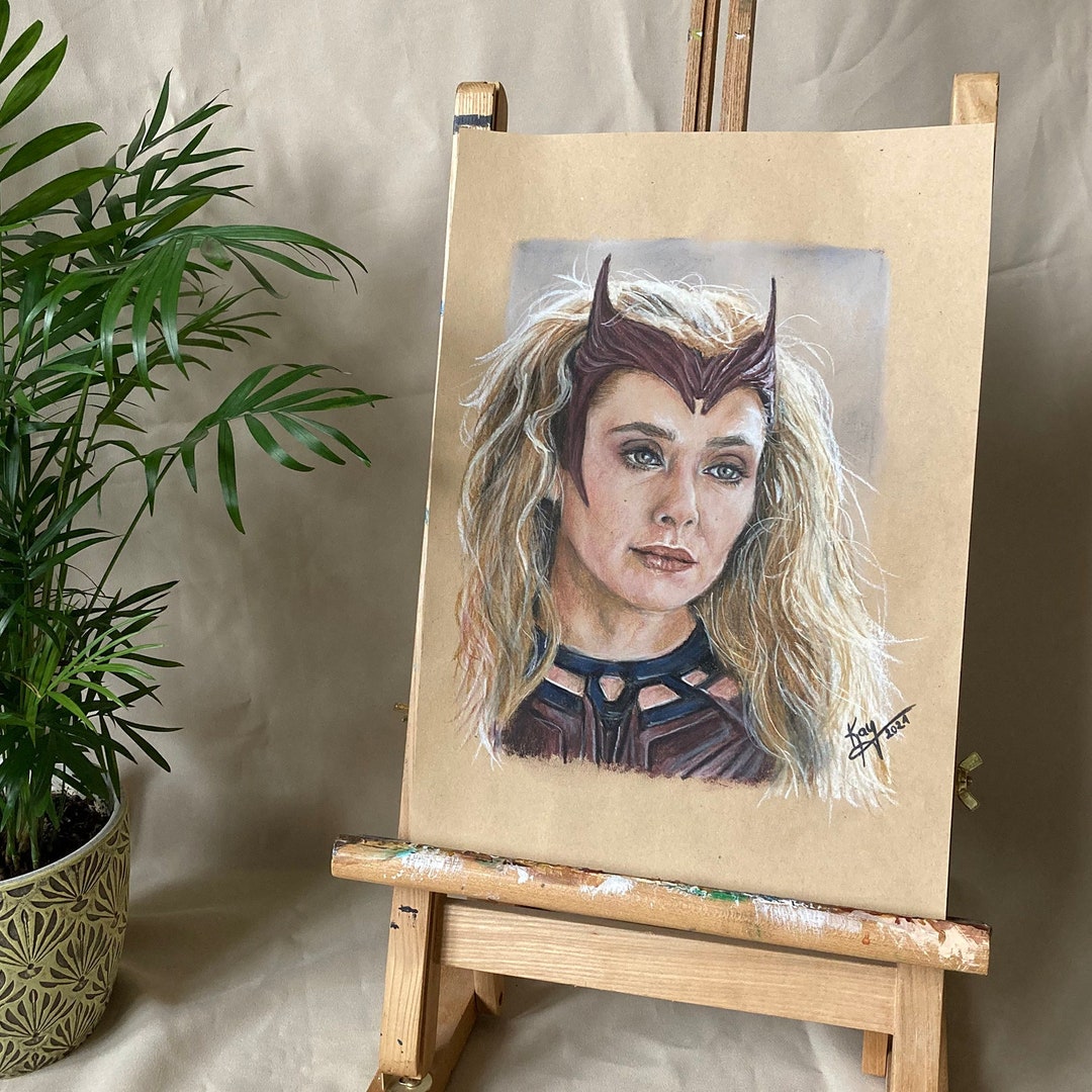 ORIGINAL Drawing// WANDA MAXIMOFF Wandavision Scarletwitch // Painting ...