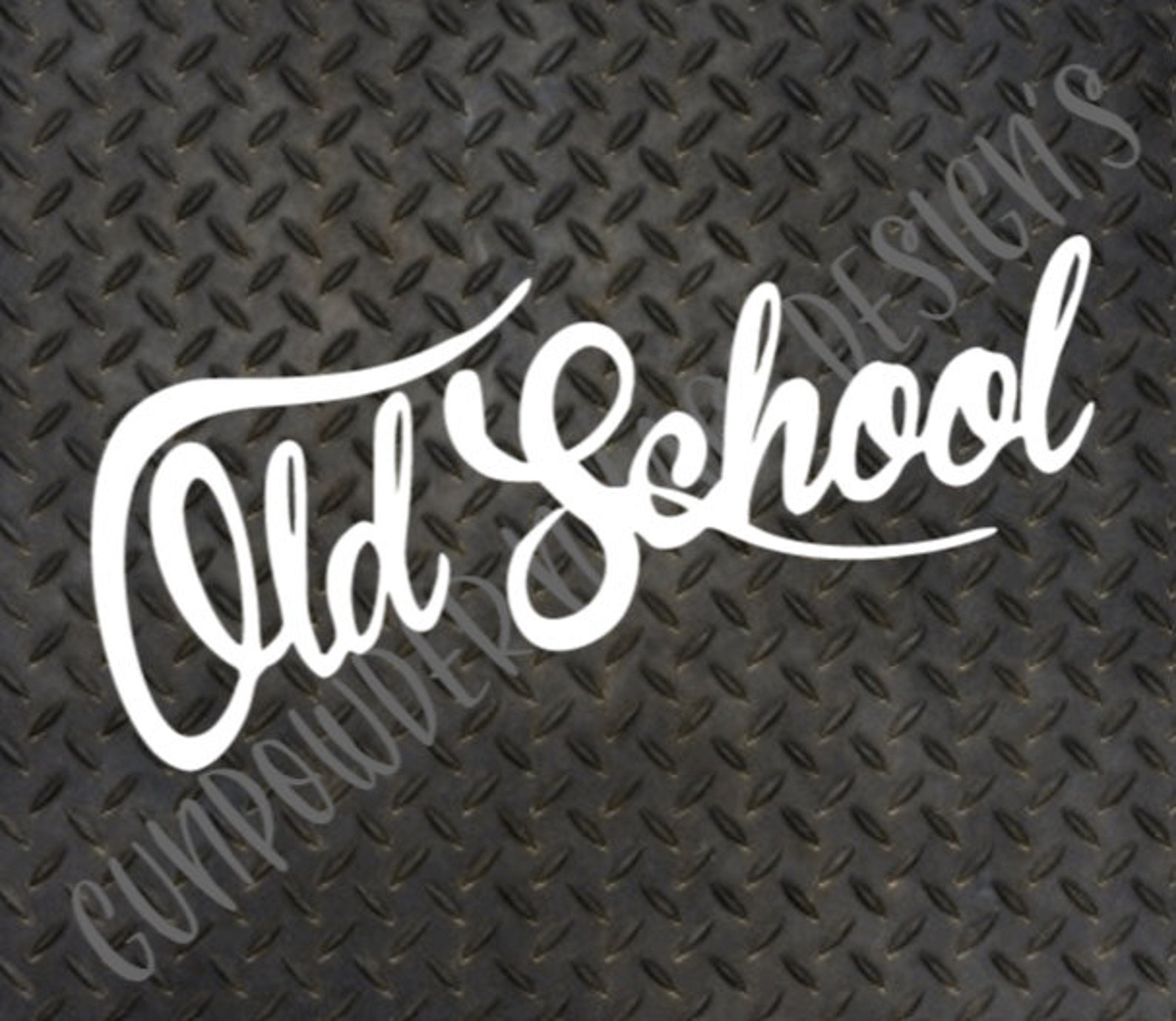 Old School Permanent Vinyl Decal | Etsy