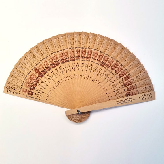 Natural Hand Fan For Wedding / Wooden Hand Fan / Wedding Accessories ...