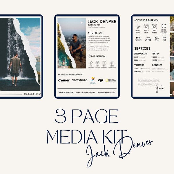 Media Kit Template - Etsy