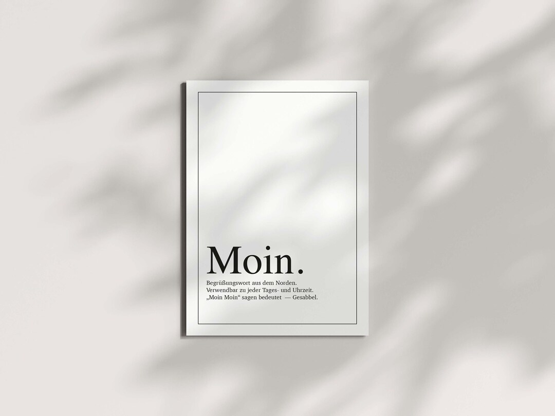 Moin Definition - Etsy.de