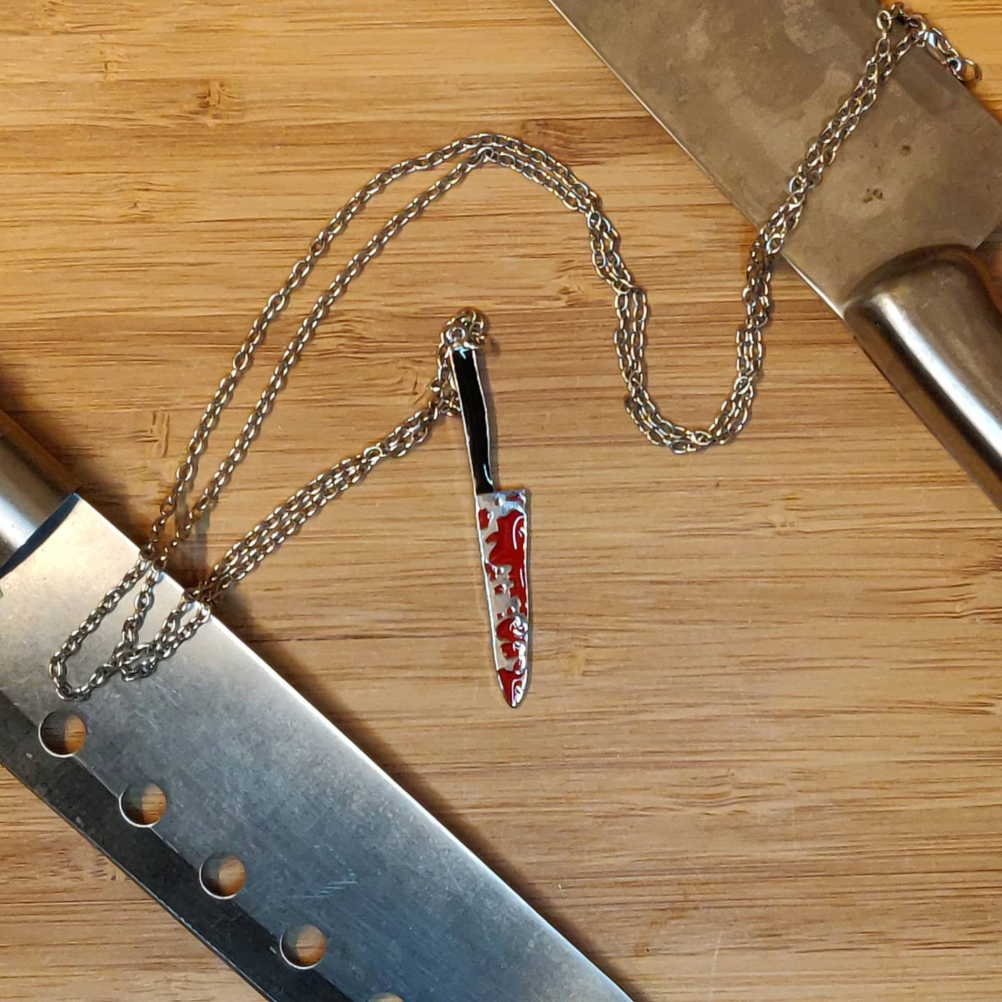 Stabby Bloody Knife pendant jewelry | Etsy