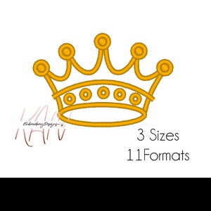 King Crown Embroidery Design. Royal Crown Embroidery Files. Crown ...