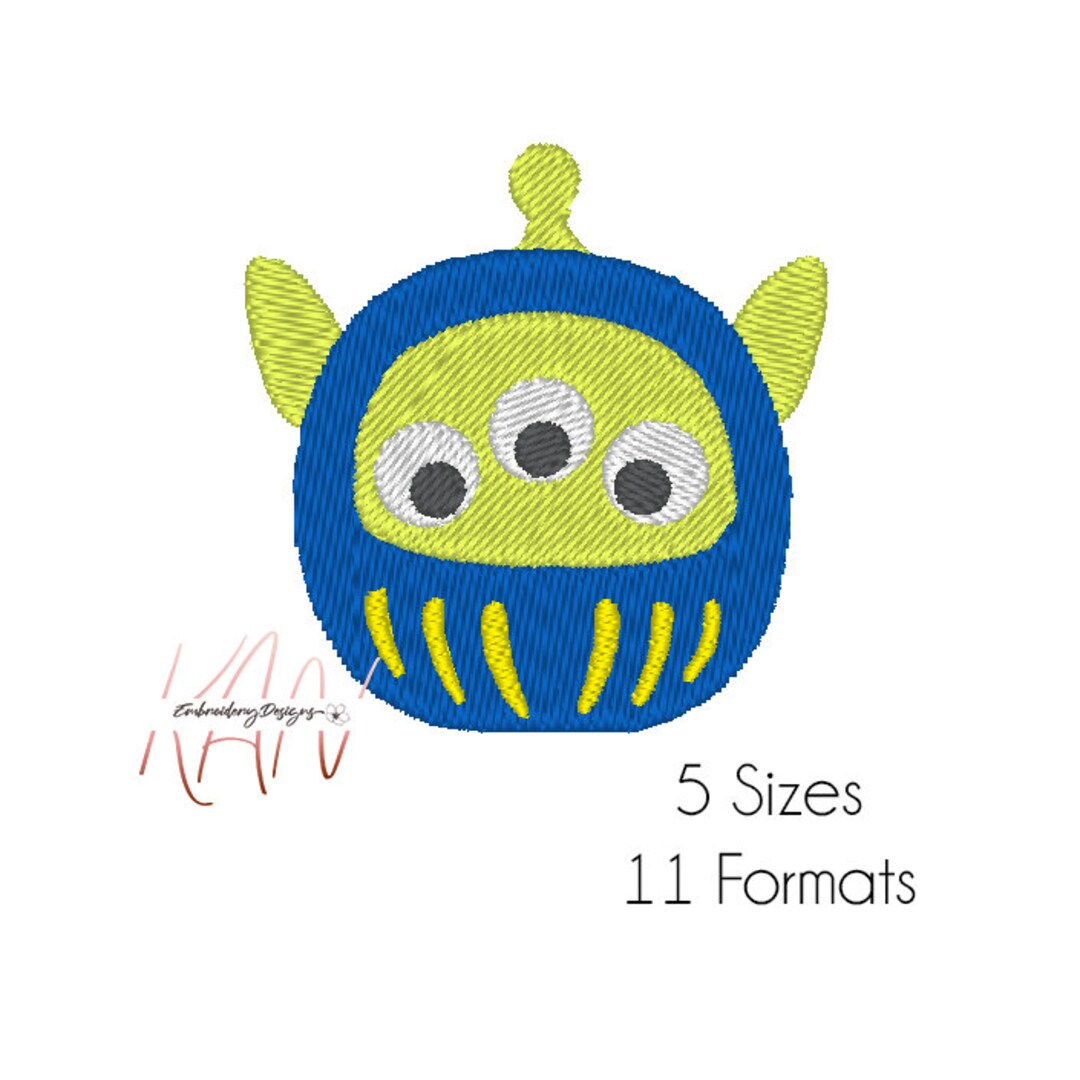 5 Sizes Mini Alien/toy Story Machine Embroidery Designinstant Download ...