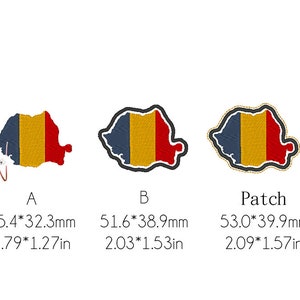 Romanian Shape Flag - Embroidery Designs for Machine - INSTANT DOWNLOAD ...
