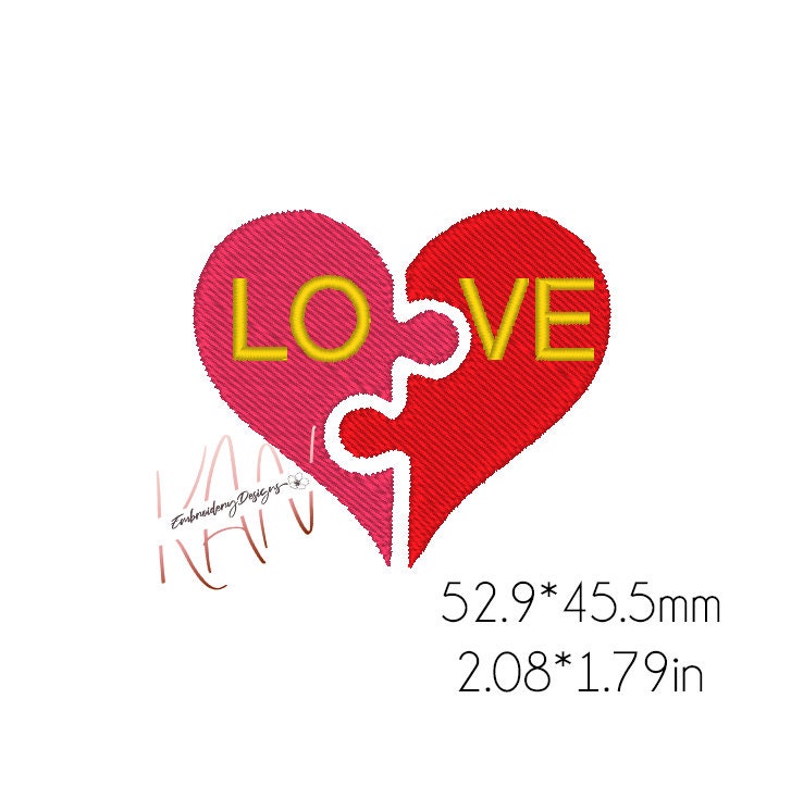 Love Heart Embroidery Designs, Heart Machine Embroidery Design, Heart ...
