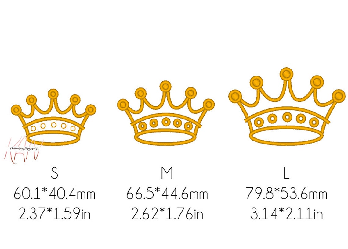 King Crown Embroidery Design Royal Crown Embroidery Files Crown